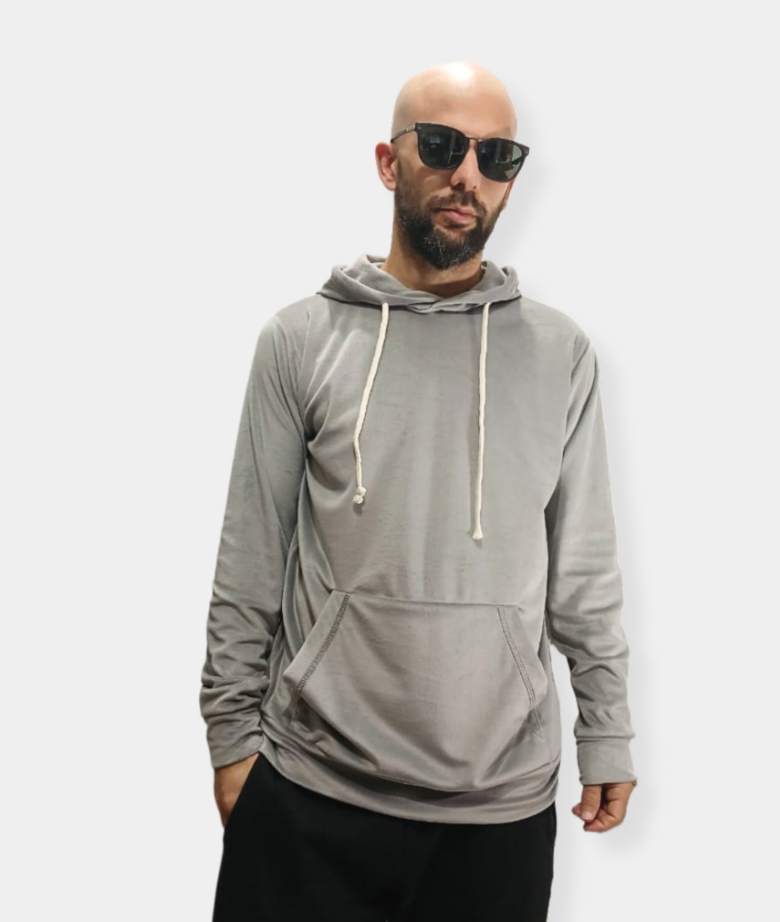 Buzo Canguro de Plush Gris | Distrito Moda