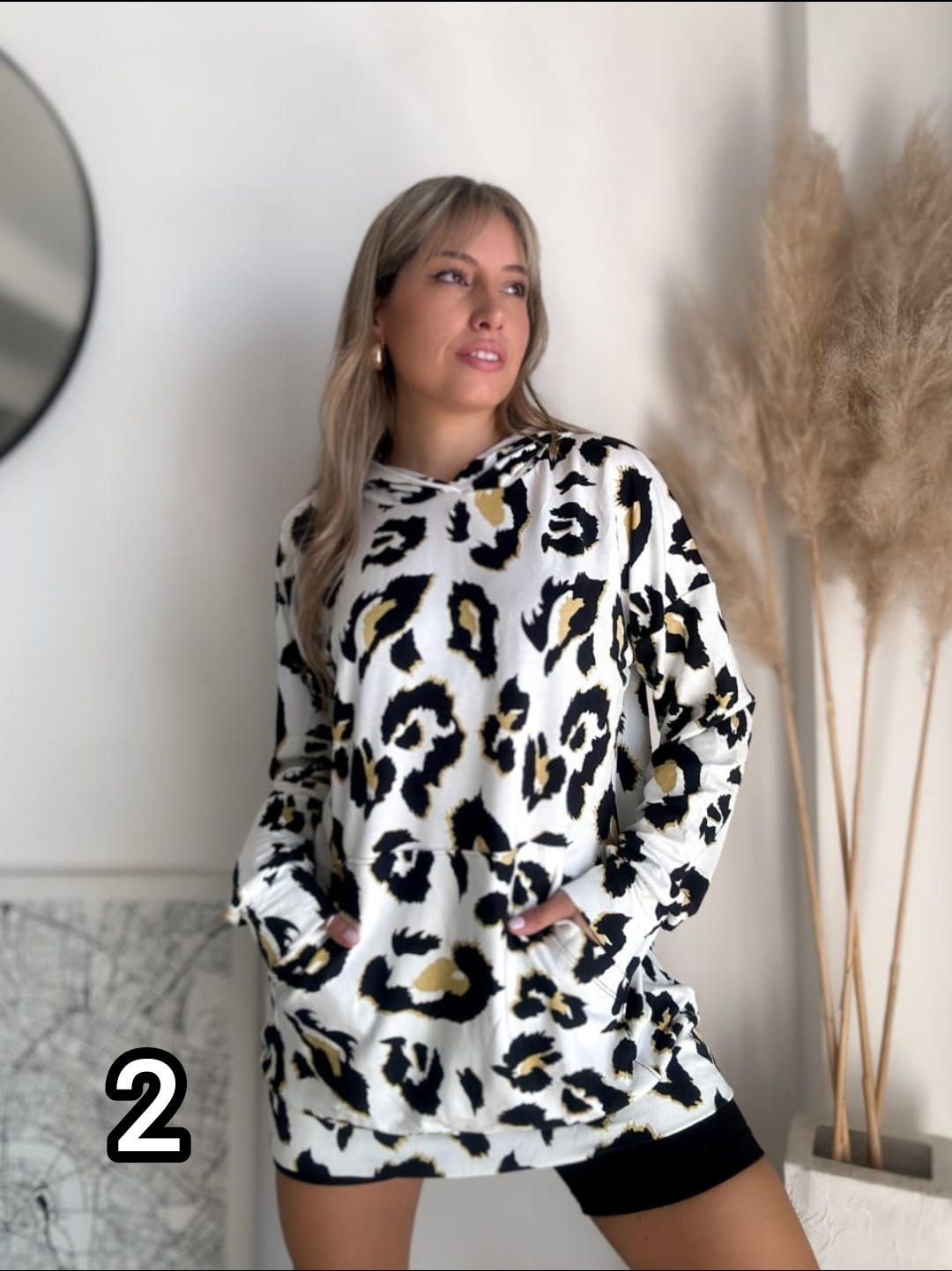Maxi canguro OVERZISE estampado | Distrito Moda